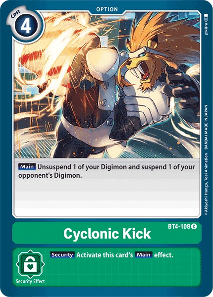 Cyclonic Kick - Great Legend - Digimon Card Game