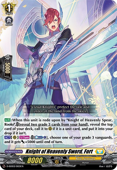 Knight of Heavenly Sword, Fort - D-SD03: Tohya Ebata -Apex Ruler ...