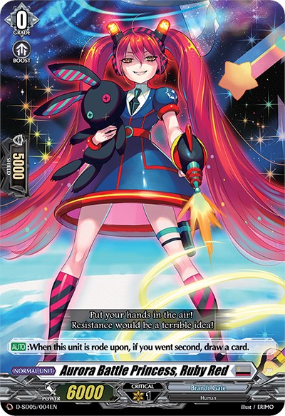 Aurora Battle Princess, Ruby Red - D-SD05: Tomari Seto -Aurora Valkyrie ...