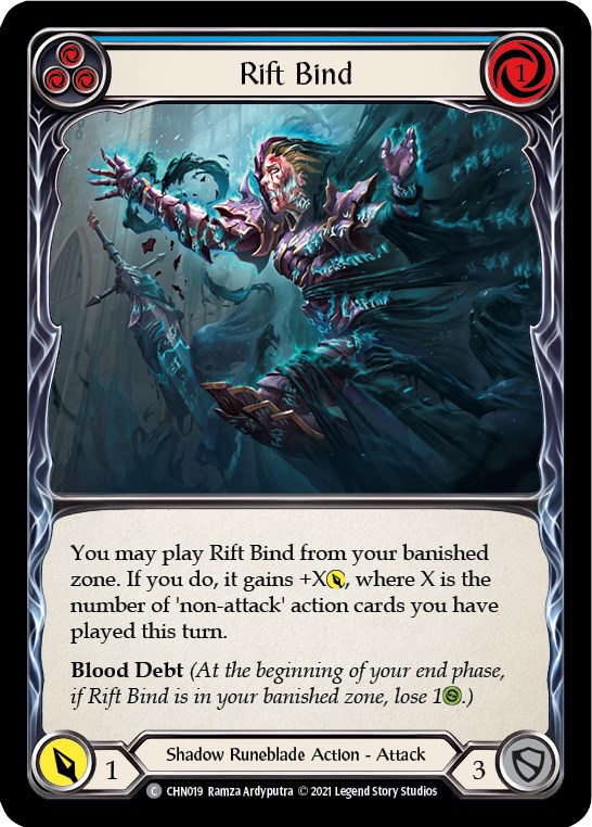 Rift Bind (Blue) - Blitz Deck: Monarch - Chane - Flesh and Blood TCG