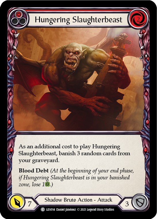Hungering Slaughterbeast (Red) - Blitz Deck: Monarch - Levia - Flesh ...