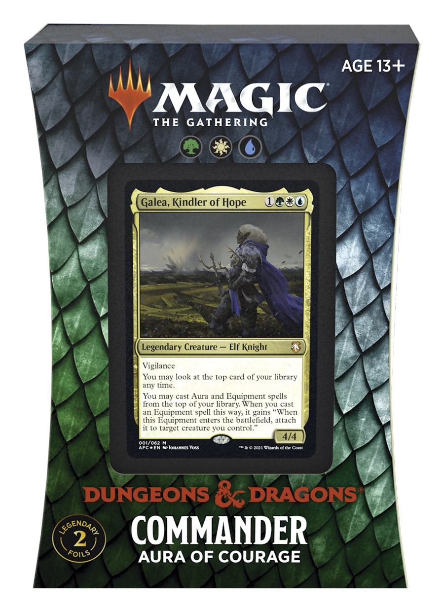 Adventures in the Forgotten Realms - Aura of Courage Commander Deck ...