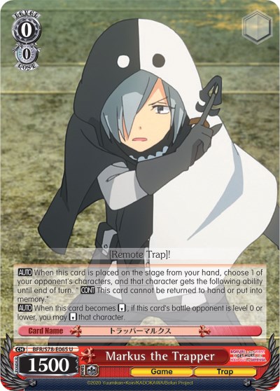 Markus the Trapper - BOFURI: I Don't Want to Get Hurt, so I'll Max Out ...