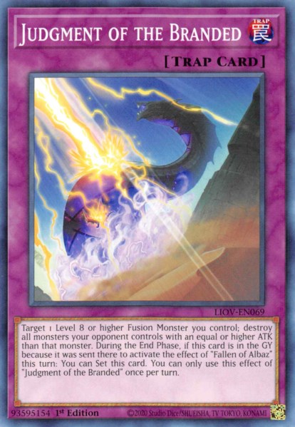 Judgment of the Branded - Lightning Overdrive - YuGiOh
