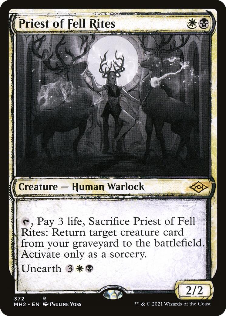 Priest of Fell Rites (Showcase) - Modern Horizons 2 - Magic: The Gathering