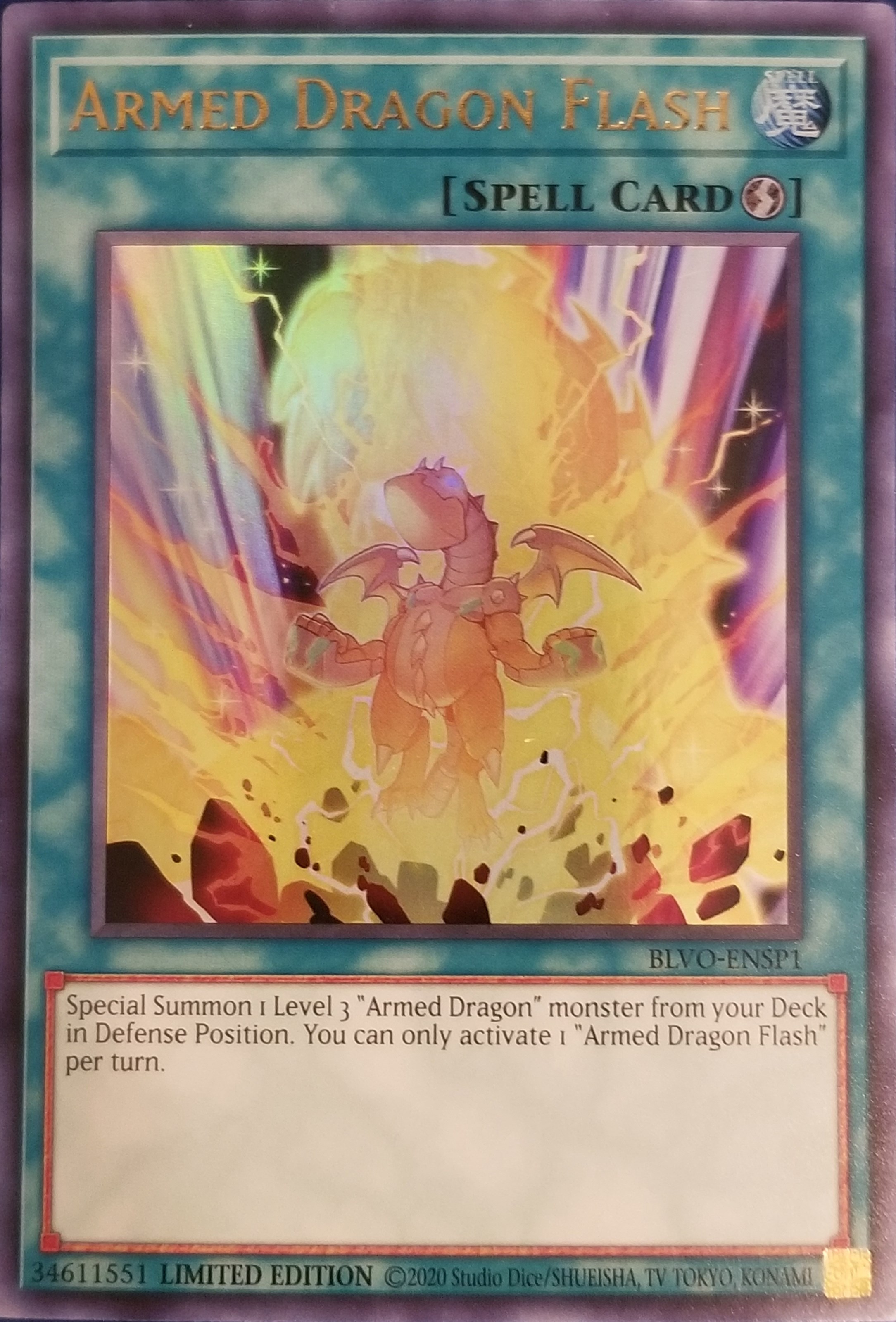 Armed Dragon Flash (BLVO-ENSP1) - Blazing Vortex - YuGiOh