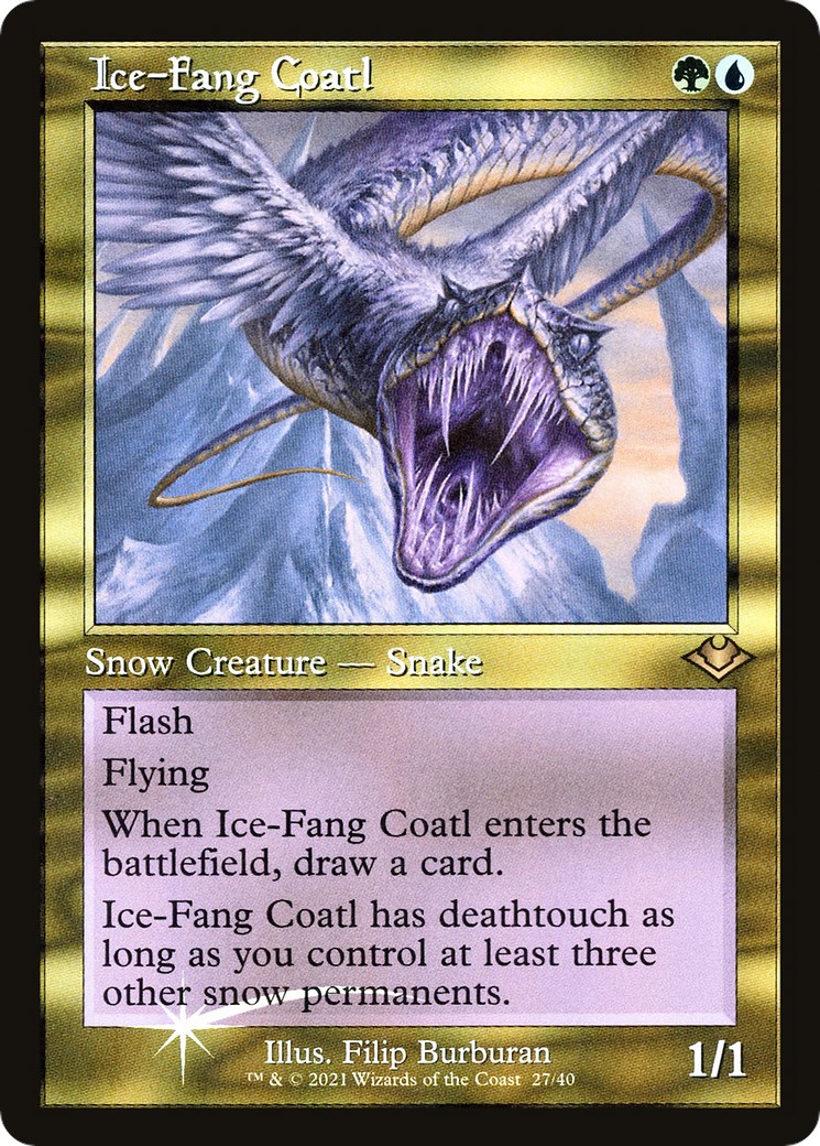 Ice-Fang Coatl (Retro Frame) - Modern Horizons - Magic: The Gathering