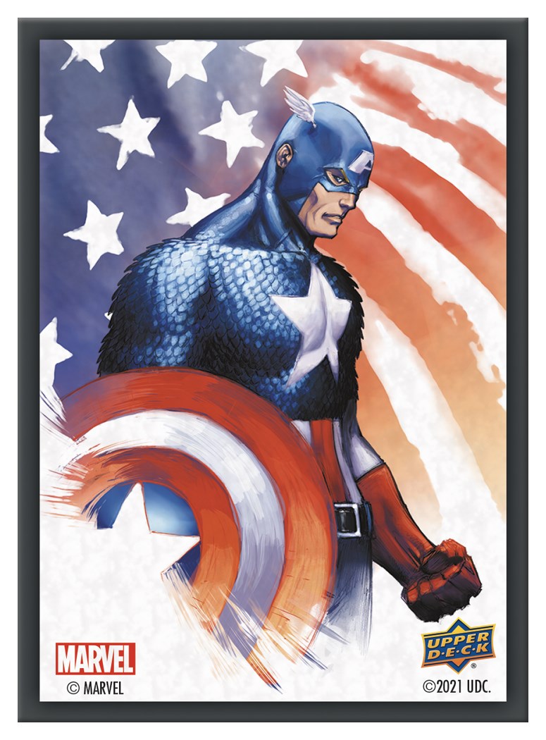 Upper Deck Marvel Card Sleeves - Standard Matte - Captain America (65 ...
