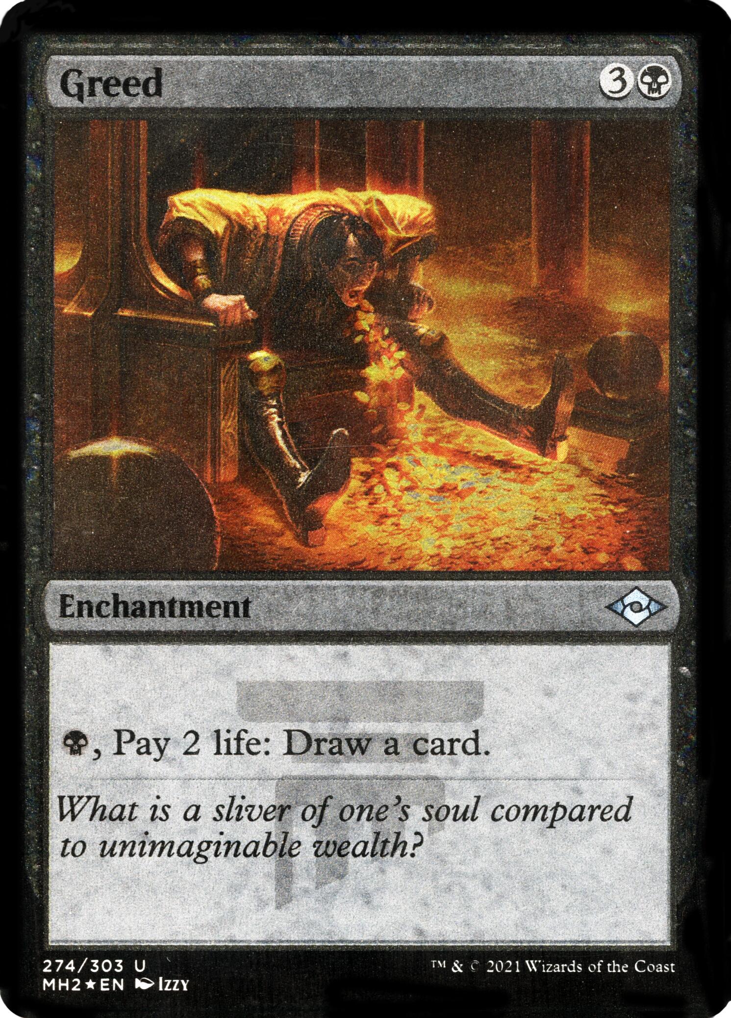 Greed (Foil Etched) - Modern Horizons 2 - Magic: The Gathering