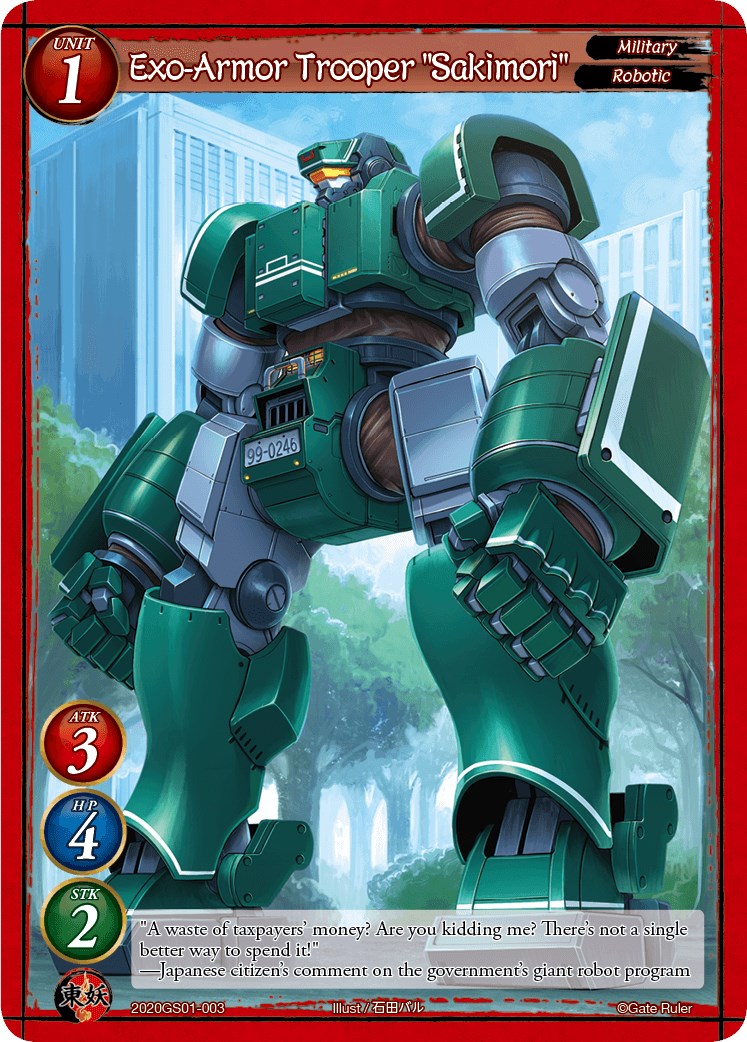 Exo-Armor Trooper "Sakimori" - Starter Deck: Giant Mechs & Yokai IN ...