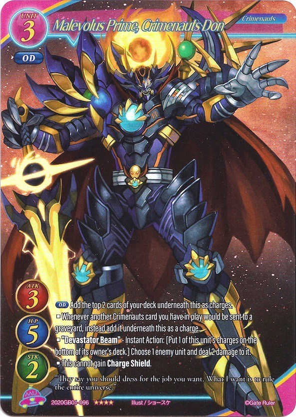 Malevolus Prime, Crimenauts Don (Full Art) - Dawn of the Multiverse ...
