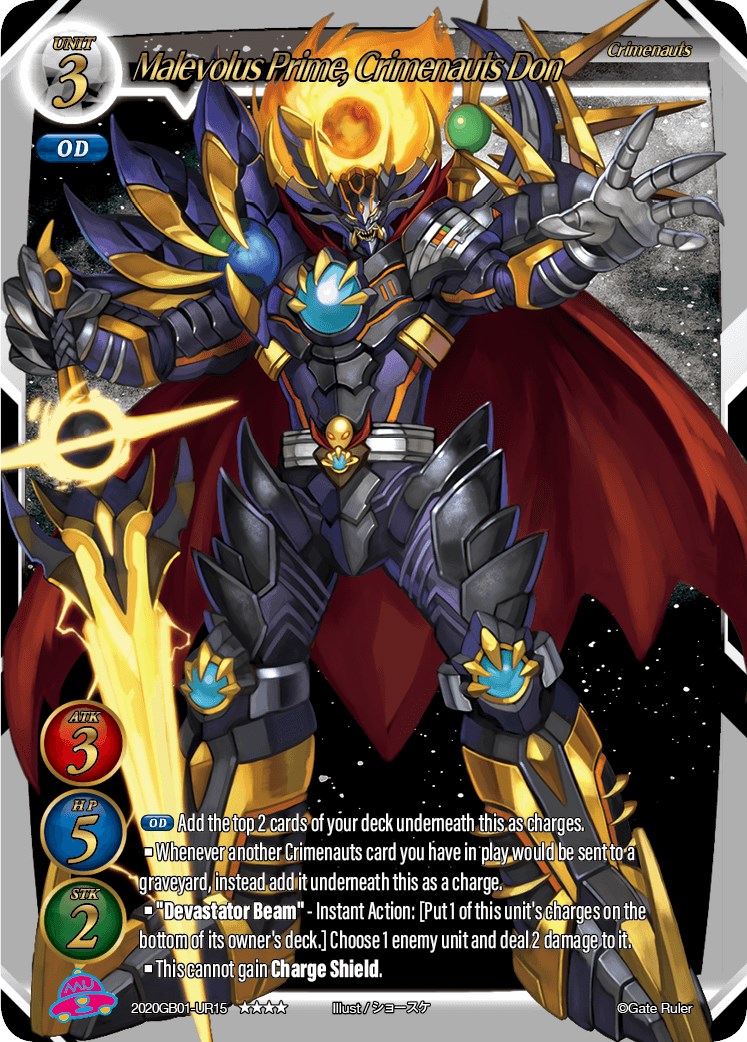 Malevolus Prime, Crimenauts Don (Uber Rare) - Dawn of the Multiverse ...