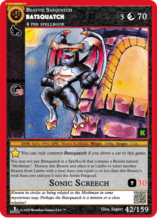 Batsquatch - Cryptid Nation: Kickstarter Edition - MetaZoo