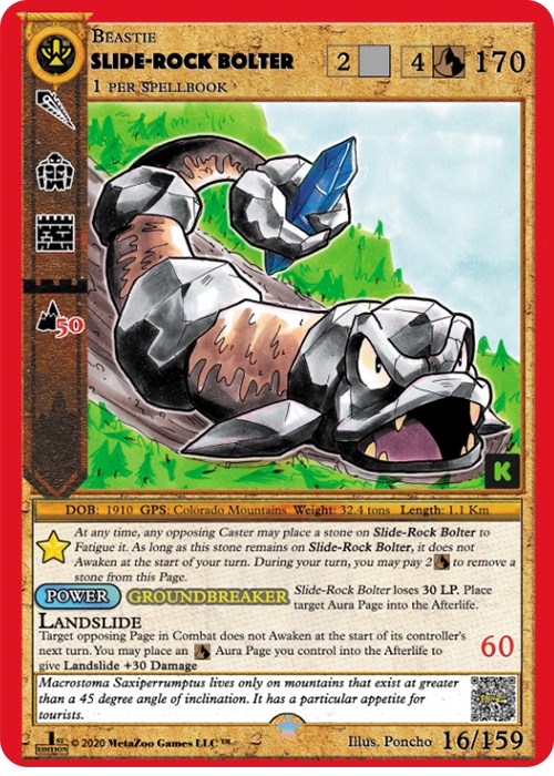 Slide-Rock Bolter - Cryptid Nation: Kickstarter Edition - MetaZoo