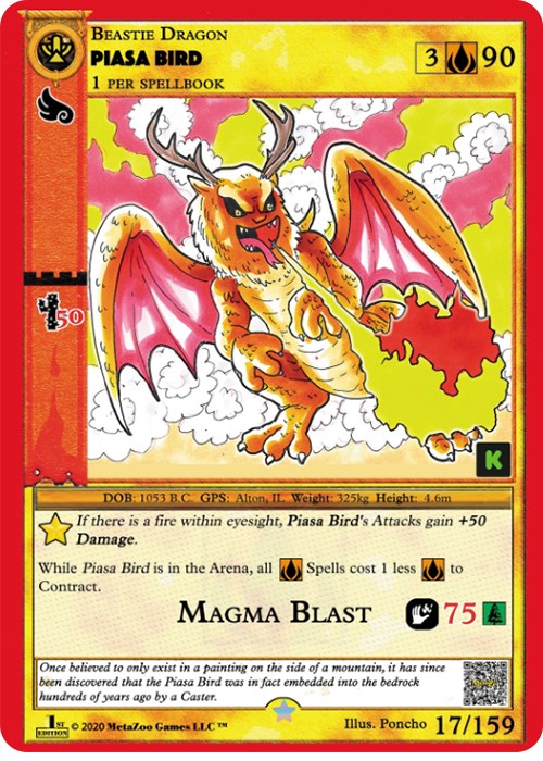 Piasa Bird - Cryptid Nation: Kickstarter Edition - MetaZoo