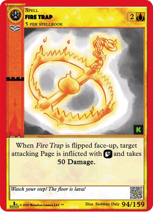 Fire Trap - Cryptid Nation: Kickstarter Edition - MetaZoo