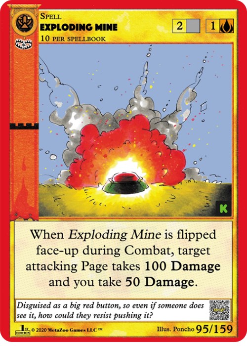 Exploding Mine - Cryptid Nation: Kickstarter Edition - MetaZoo