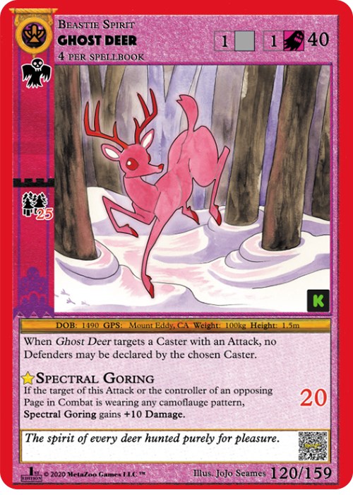 Ghost Deer - Cryptid Nation: Kickstarter Edition - MetaZoo