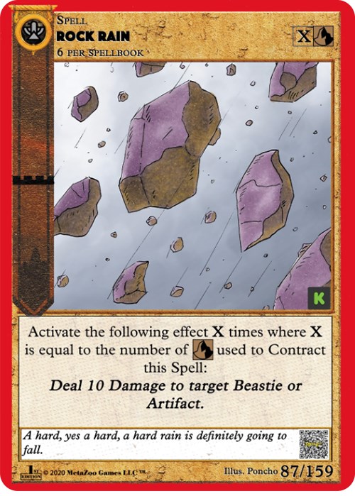 Rock Rain - Cryptid Nation: Kickstarter Edition - MetaZoo