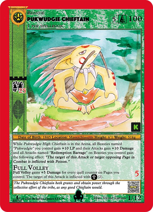 Pukwudgie Chieftain - Cryptid Nation: Kickstarter Edition Tribal Theme ...