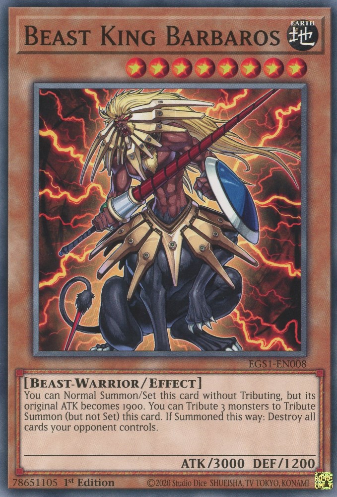 Beast King Barbaros - Egyptian God Deck: Slifer the Sky Dragon - YuGiOh