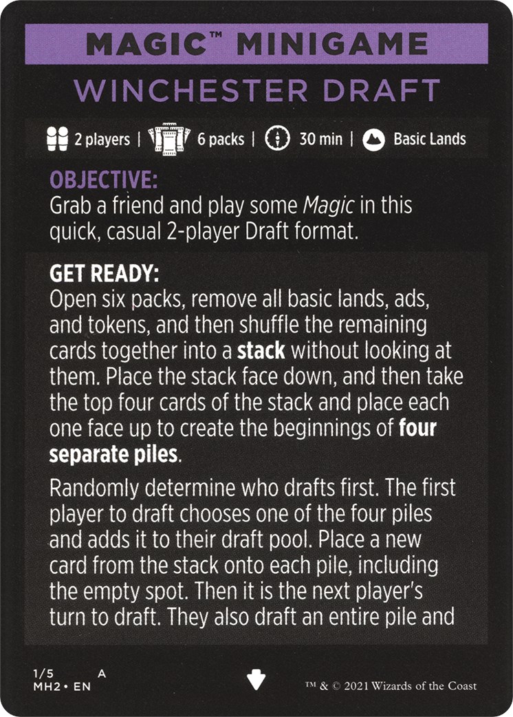 Magic Minigame: Winchester Draft - Modern Horizons 2 - Magic: The Gathering
