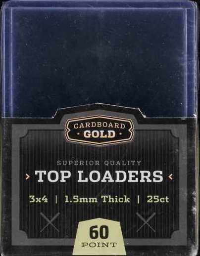 3"X4" Clear Toploaders 60 Points (25-Count) - Cardboard Gold Toploaders ...