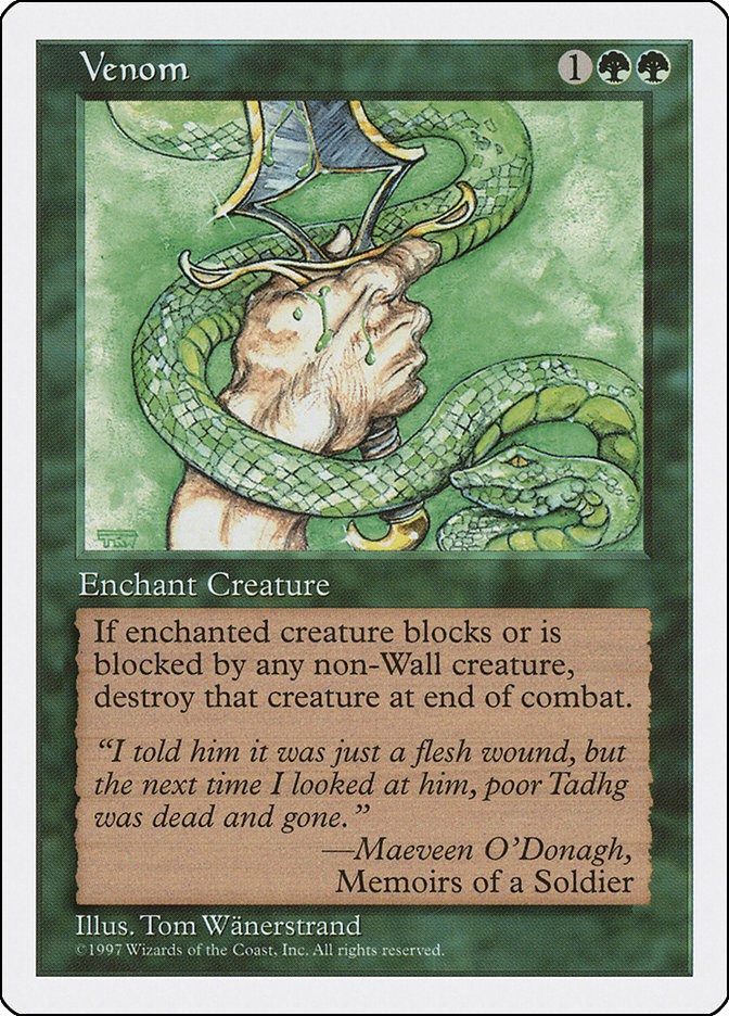 Venom - Fifth Edition - Magic: The Gathering