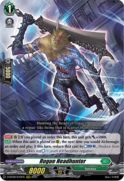 Rogue Headhunter - A Brush with the Legends - Cardfight Vanguard