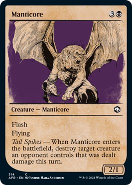 Manticore (Showcase) - Adventures in the Forgotten Realms - Magic: The ...
