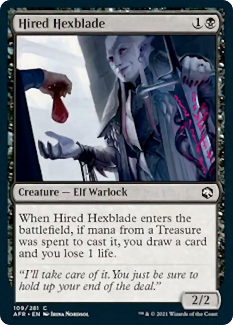 Hired Hexblade - Adventures in the Forgotten Realms - Magic: The Gathering
