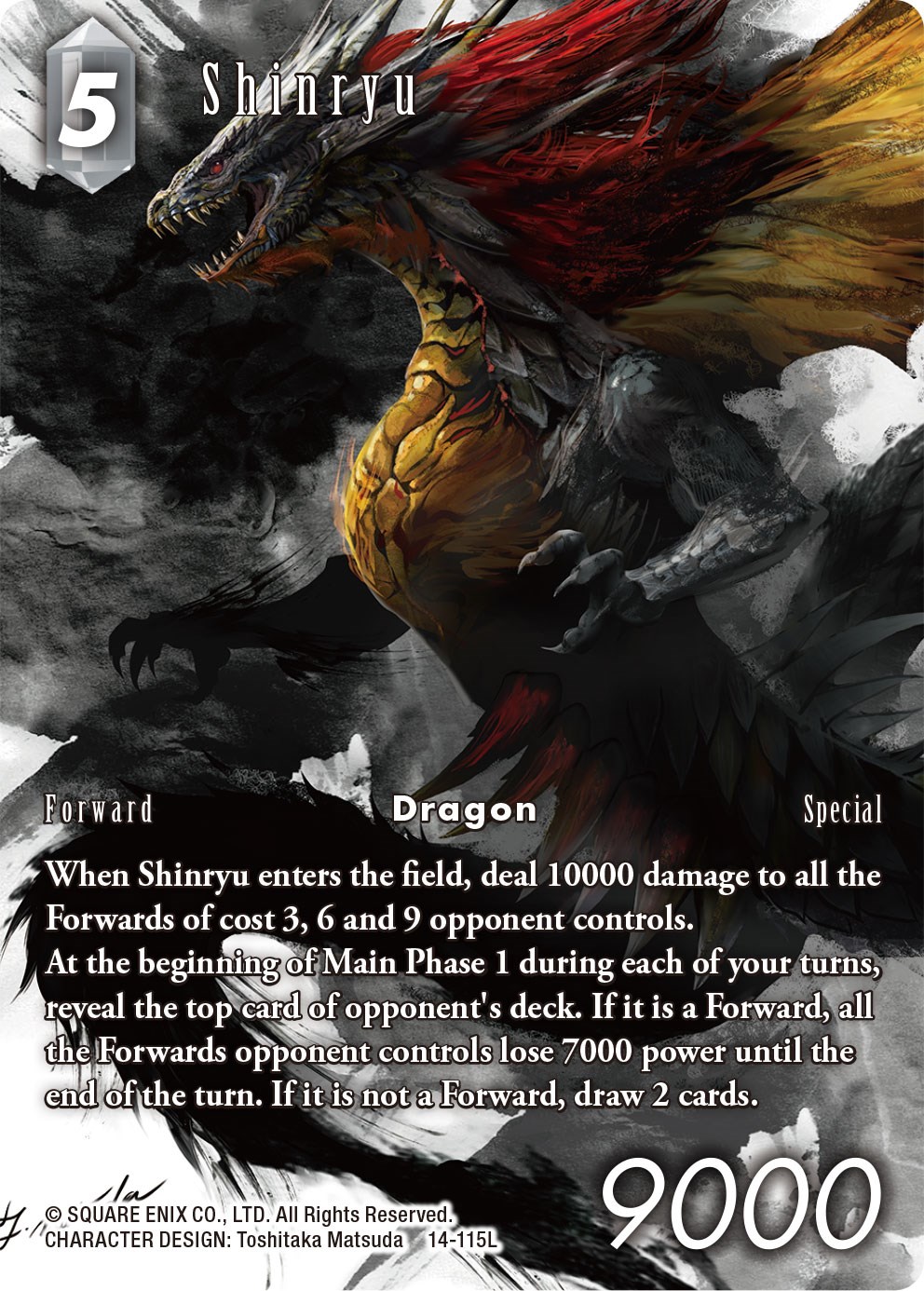 Shinryu (Full Art) - Opus XIV: Crystal Abyss - Final Fantasy TCG