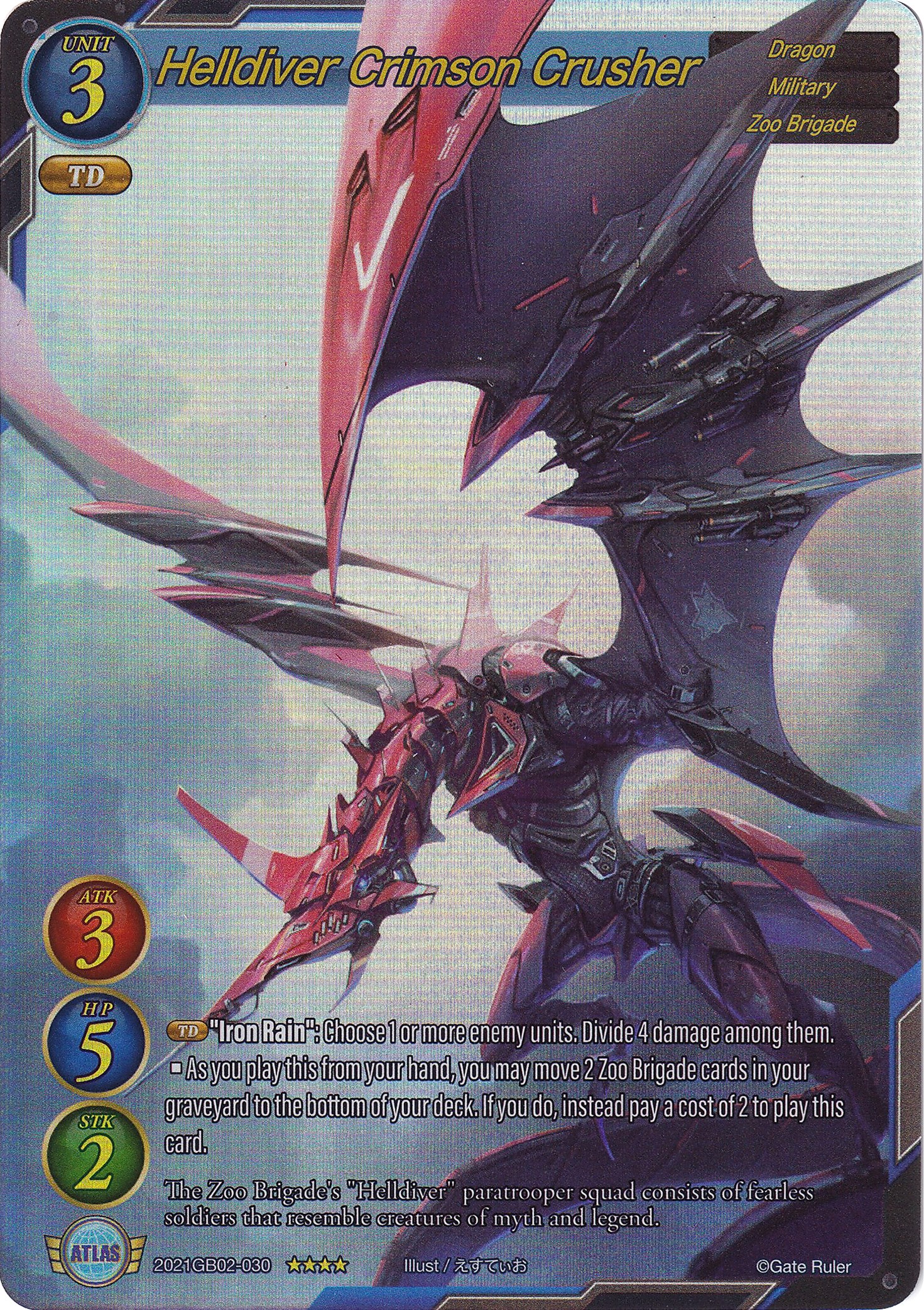 Helldiver Crimson Crusher (Full Art) - Onslaught of the Eldritch Gods ...