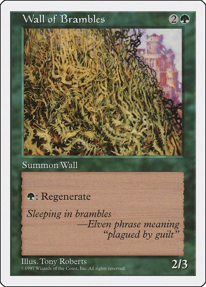 Wall of Brambles - Fifth Edition - Magic: The Gathering