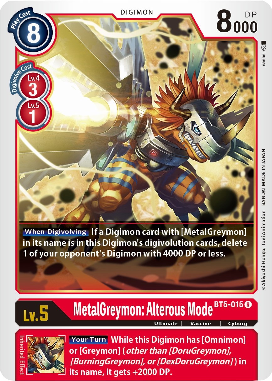 MetalGreymon: Alterous Mode - Battle of Omni - Digimon Card Game