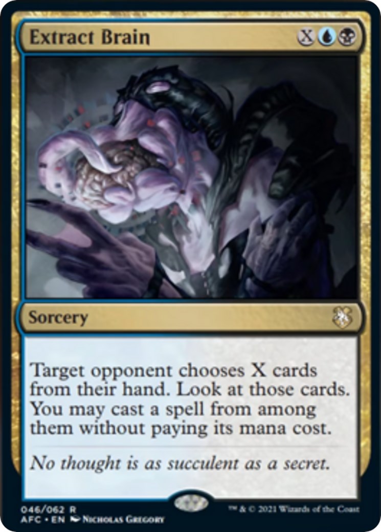 Extract Brain - Commander: Adventures in the Forgotten Realms - Magic ...