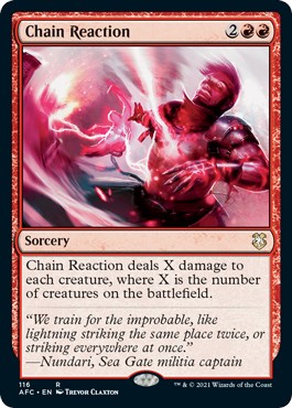 Chain Reaction - Commander: Adventures in the Forgotten Realms - Magic ...