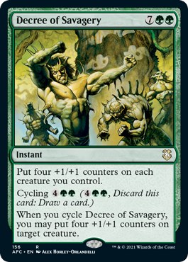 Decree of Savagery - Commander: Adventures in the Forgotten Realms ...