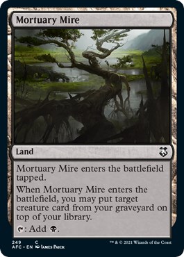 Mortuary Mire - Commander: Adventures in the Forgotten Realms - Magic ...