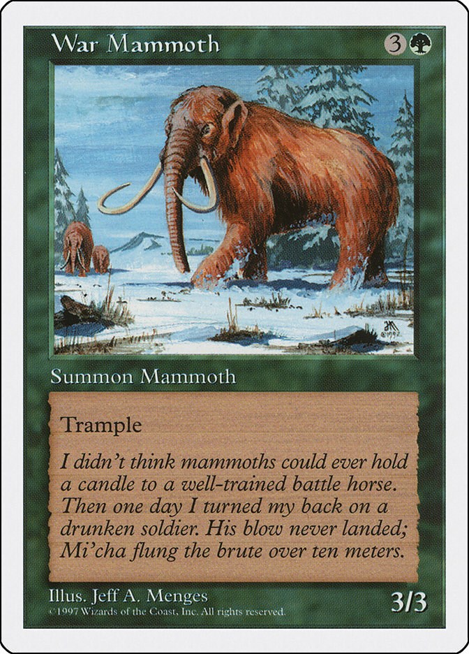 War Mammoth - Fifth Edition - Magic: The Gathering