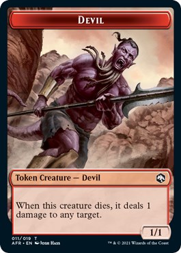 Devil Token - Adventures in the Forgotten Realms - Magic: The Gathering