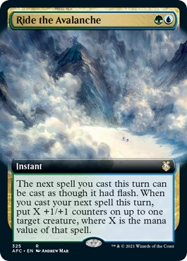 Ride the Avalanche (Extended Art) - Commander: Adventures in the ...