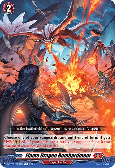 Flame Dragon Bombardment - A Brush with the Legends - Cardfight Vanguard