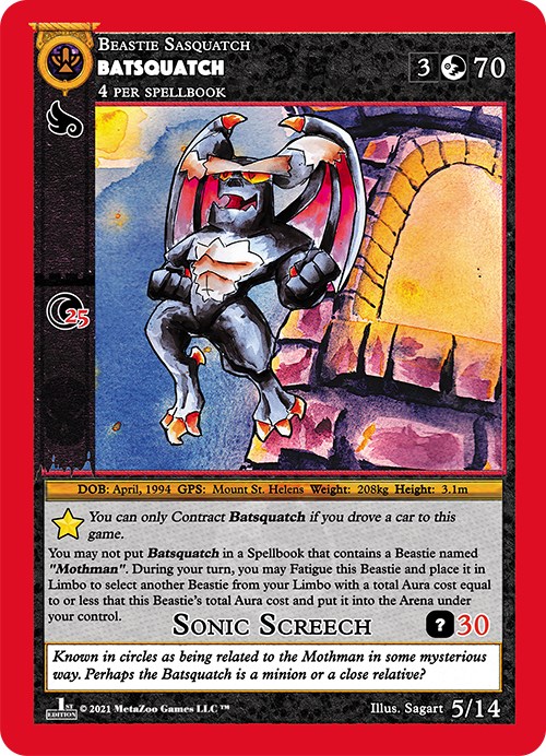 Batsquatch - Cryptid Nation: First Edition Release Event Deck - MetaZoo