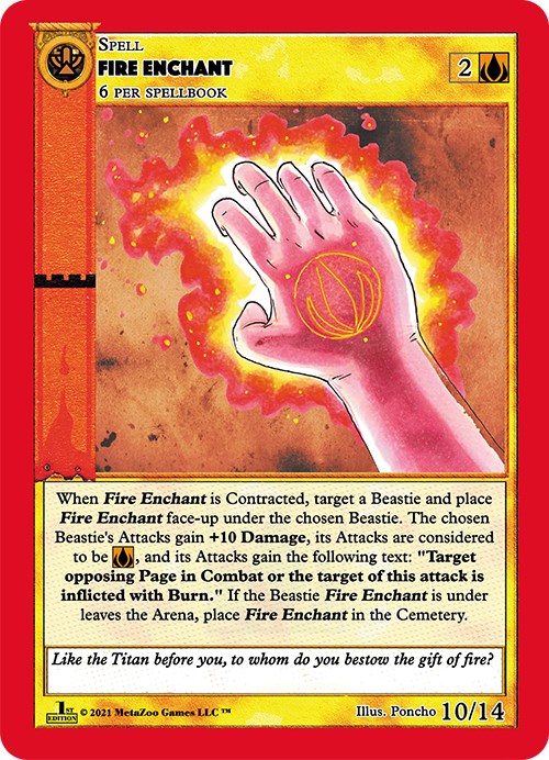 Fire Enchant - Cryptid Nation: First Edition Release Event Deck - MetaZoo