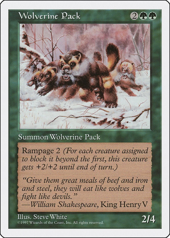 Wolverine Pack - Fifth Edition - Magic: The Gathering