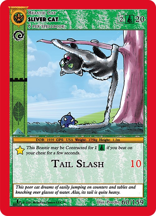 Sliver Cat - Cryptid Nation: First Edition - MetaZoo