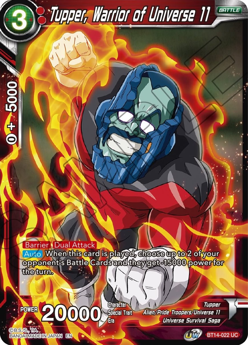 Tupper, Warrior of Universe 11 - Cross Spirits - Dragon Ball Super CCG