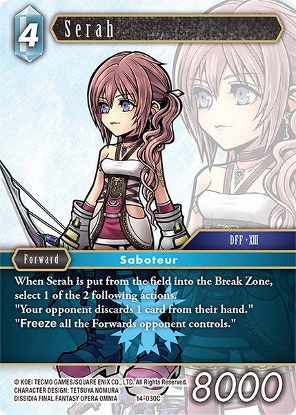 Serah - Opus XIV: Crystal Abyss - Final Fantasy TCG