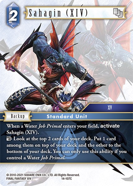 Sahagin (XIV) - Opus XIV: Crystal Abyss - Final Fantasy TCG